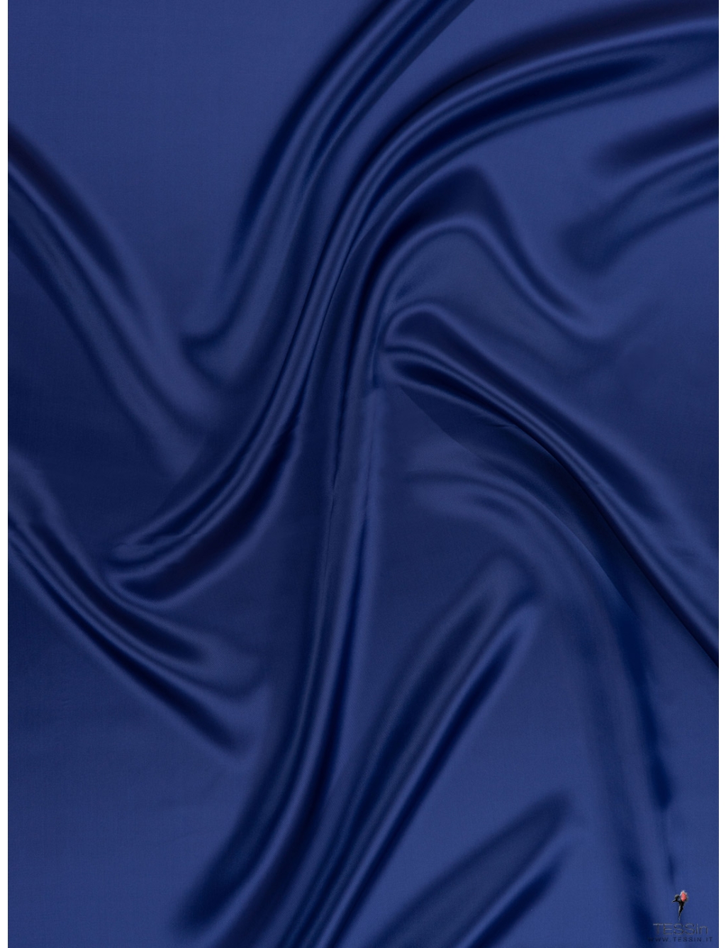 Cupro Bemberg/Viscose Twill Lining Fabric Ink Blue SMBE-TN419