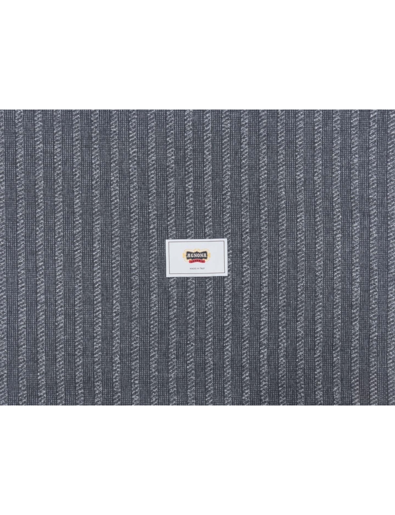 Wool Angora Alpaca and Silk Fabric Herringbone Grey Lanerie Agnona AGN ...