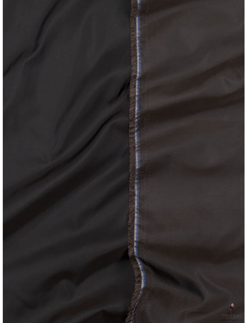 Yarn Dyed Cupro Bemberg Twill Lining Fabric Dark Brown SPBE-TF-TN114