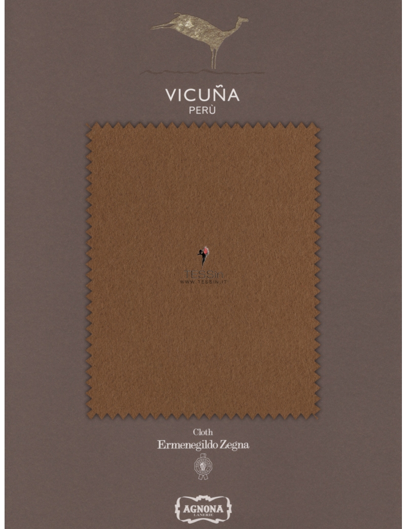 Pure Vicuña Coat Fabric Natural Vicuña Colour - Ermenegildo Zegna EZ ...