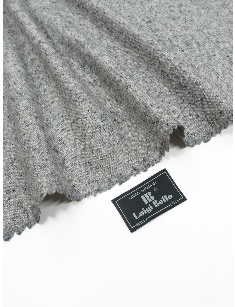 Tweed Fabric Wool and Silk Moss Green - Luigi Botto LB-TWLS-TI1100