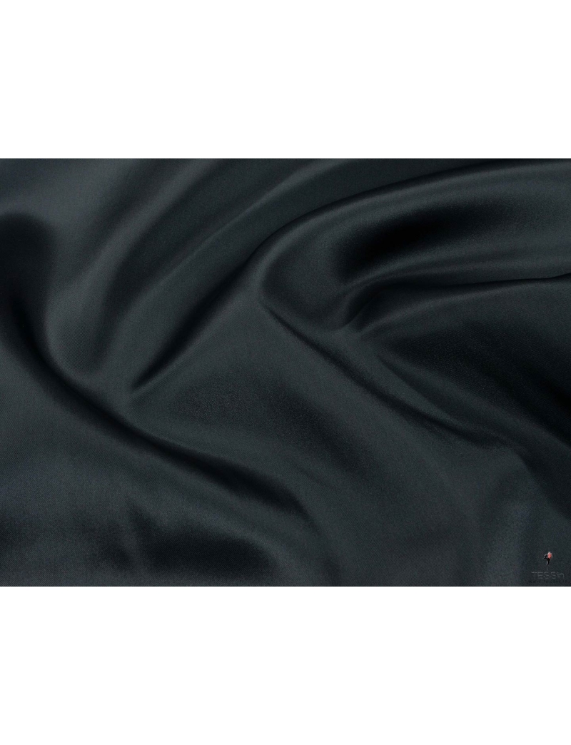 Cupro Bemberg/Viscose Twill Lining Fabric Ink Blue SMBE-TN419