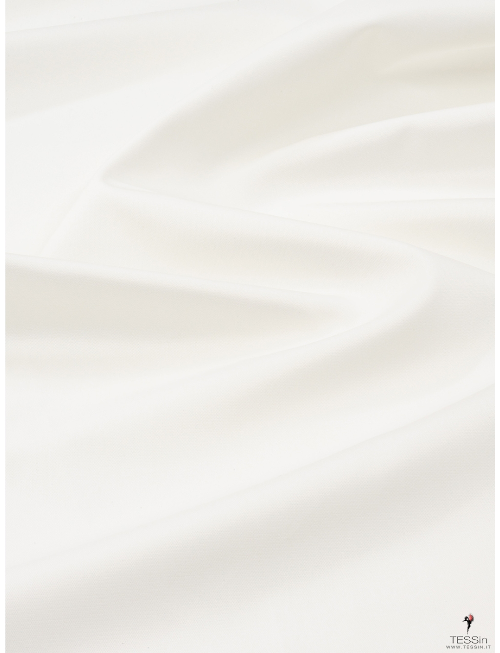 Cotton & Silk Faille Fabric Silk White CNST-300-TN101