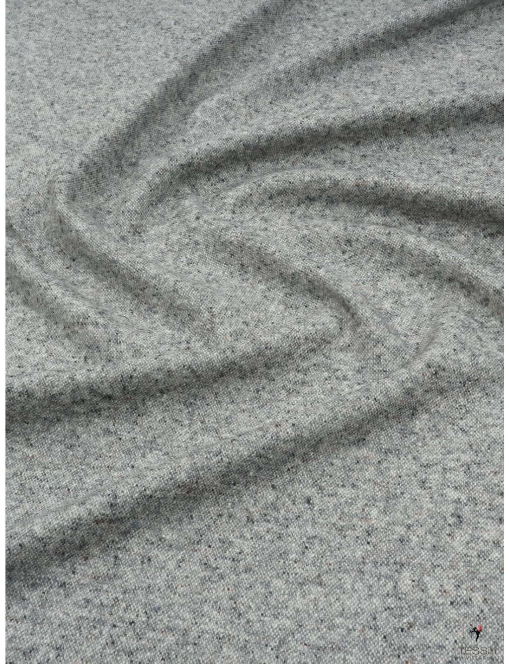 Knickerbocker Tweed Fabric Wool & Silk Light Grey Luigi Botto LB-TWLS ...